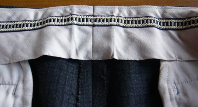紳士パンツのウエストサイズ直し（作業の経過写真あり）: ☆ほんわか桜色☆